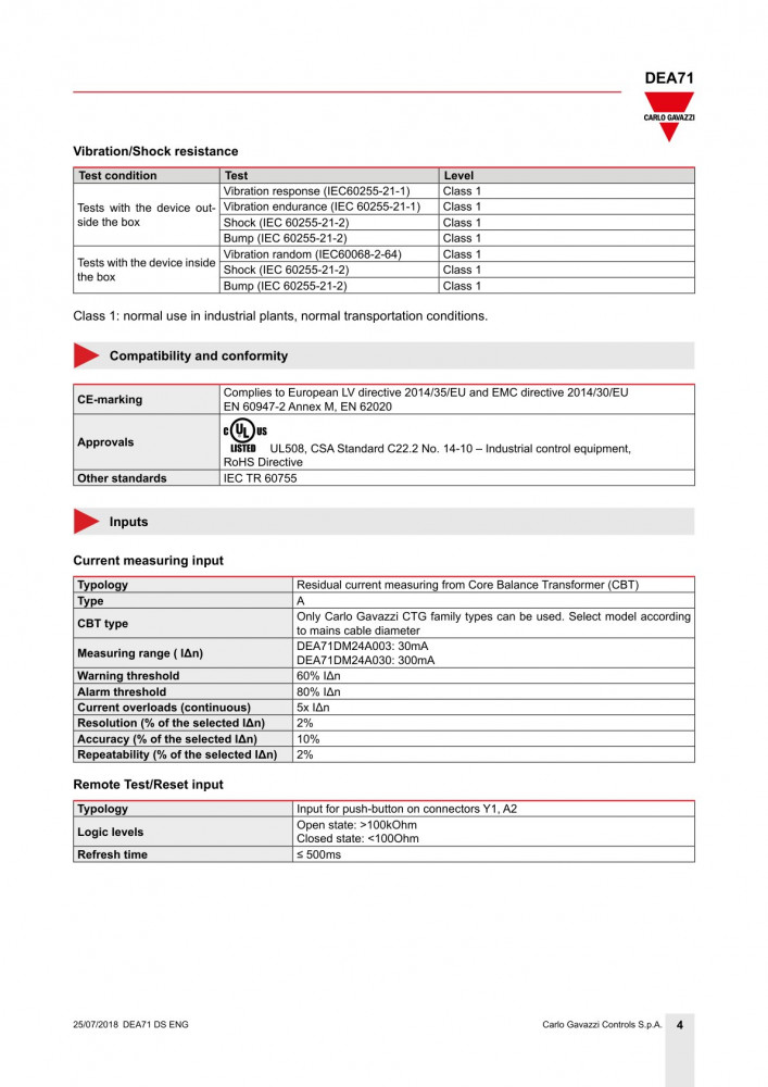 DEA71 technical document page 4