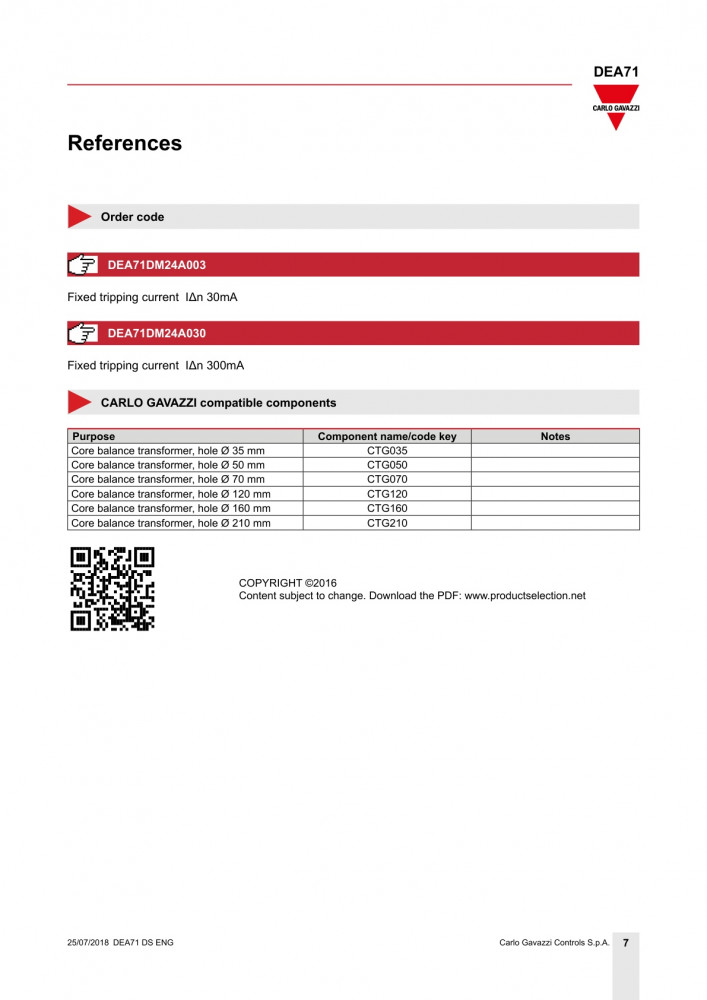 DEA71 technical document page 7