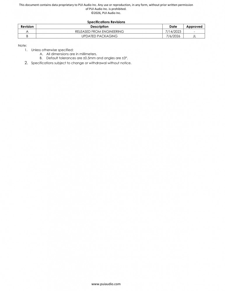 ABLF2746B-LW100 datasheet page 3