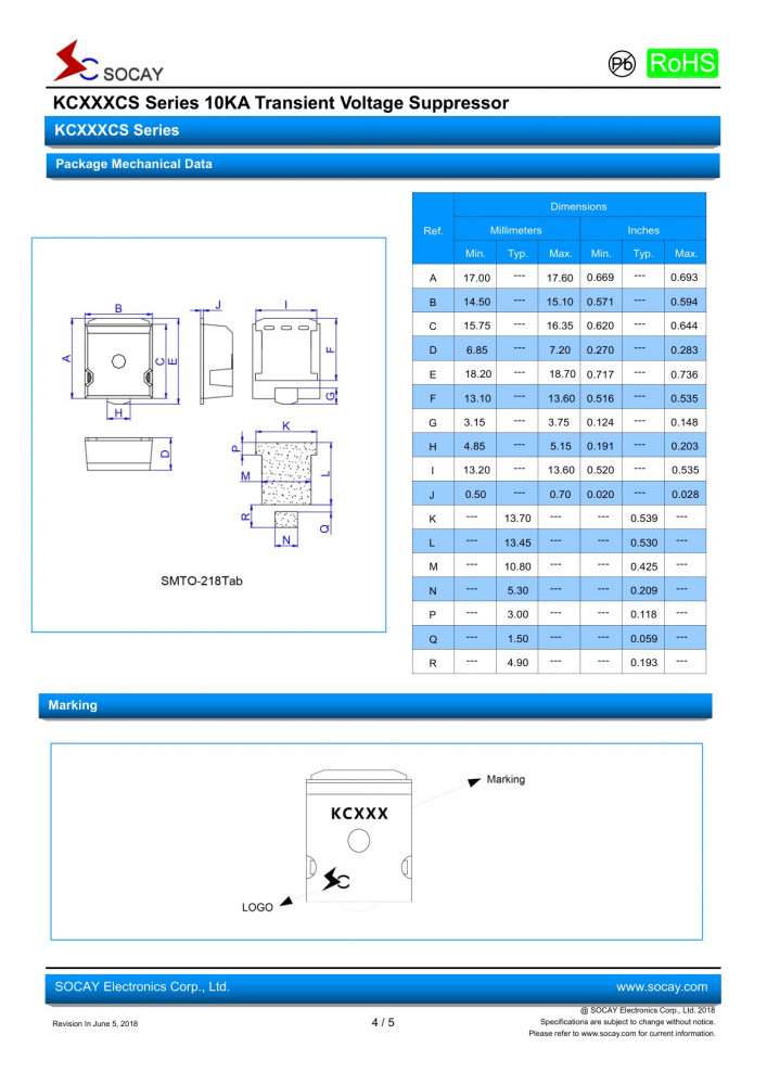 KC-036CS datasheet page 4