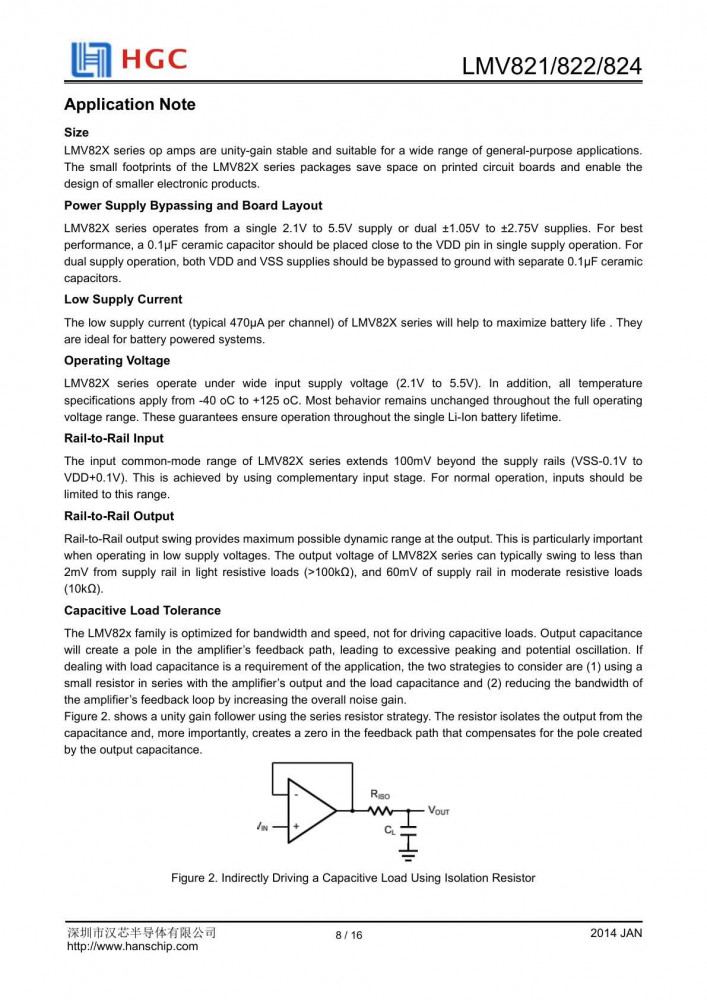 LMV822DRG datasheet page 8