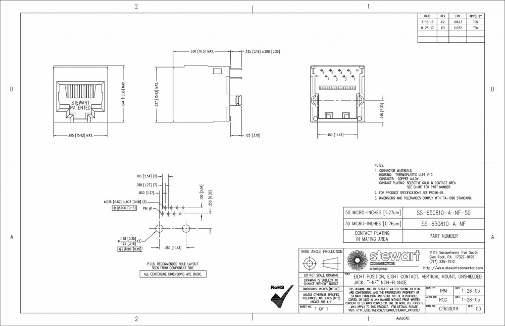 SS-650810-A-NF technical document page