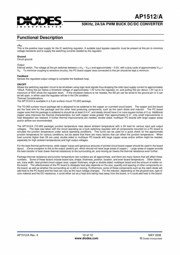 AP1512 datasheet page 10