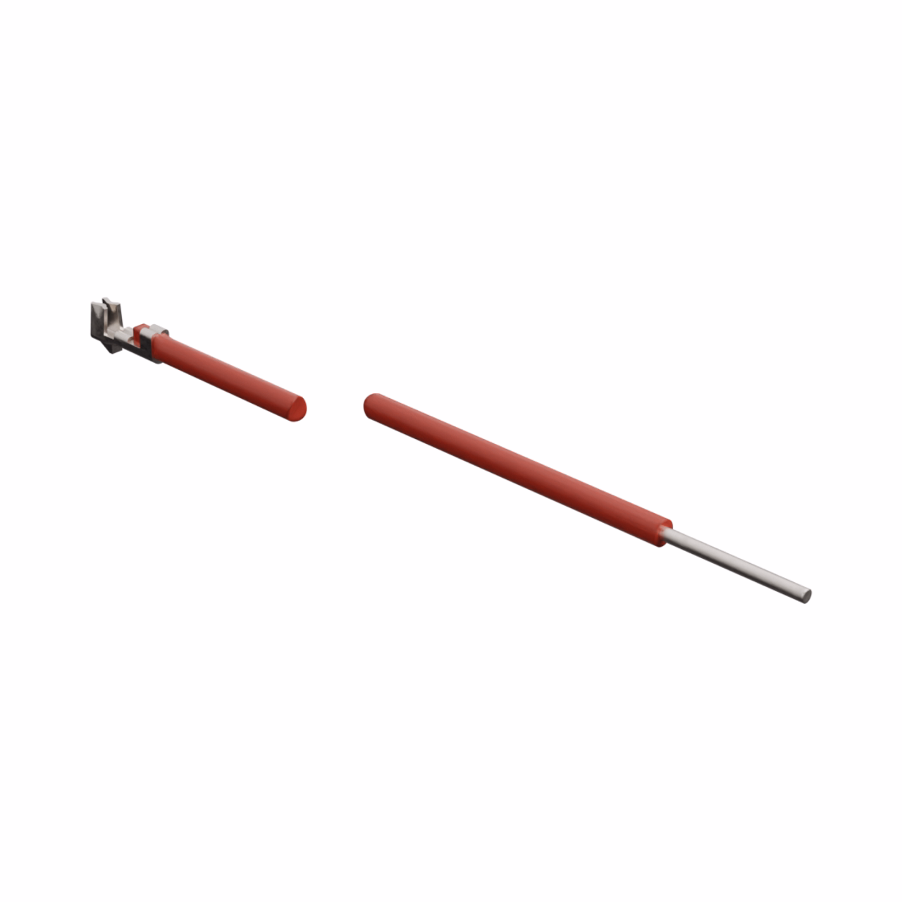 Pre-Crimped Lead PicoBlade Female-to-Pigtail, Tin (Sn) Plating, 304.00mm  Length, 28 AWG, Red for sale