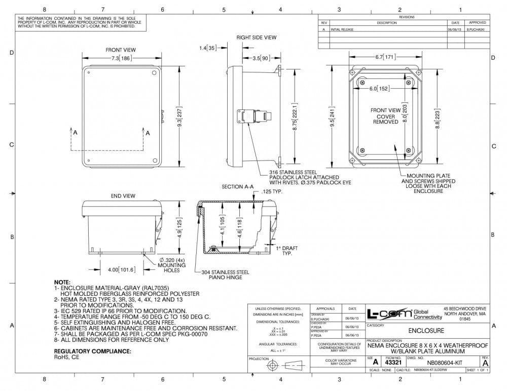 NB080604-KIT technical document page