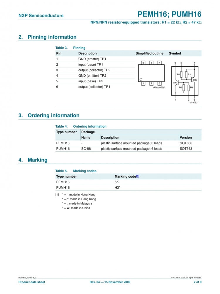 PEMH16 datasheet page 2