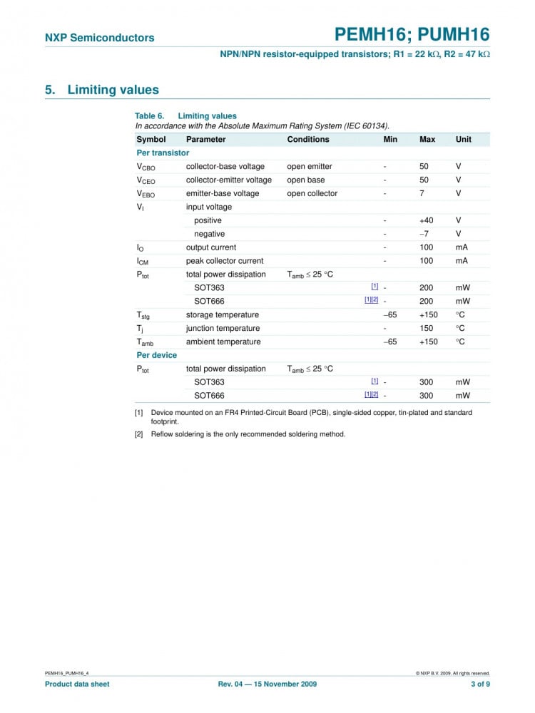 PEMH16 datasheet page 3