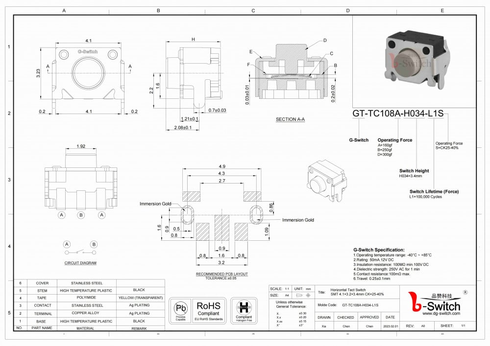GT-TC108A-H034-L1S technical document image