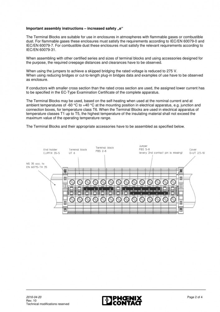 Phoenix Contact UT 6 3044131 technical document page 2