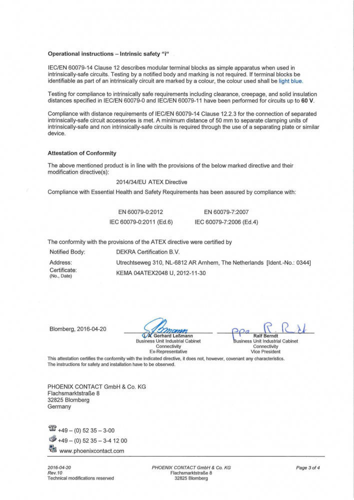 Phoenix Contact UT 6 3044131 technical document page 3