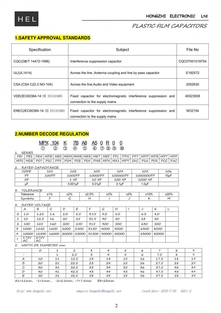 Hongzhi Elec MPX specification page 3