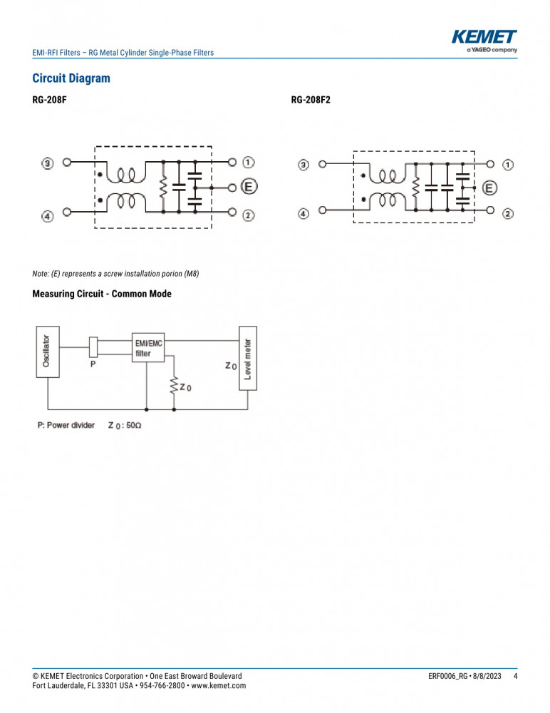 KEMET RG-208F datasheet page 4