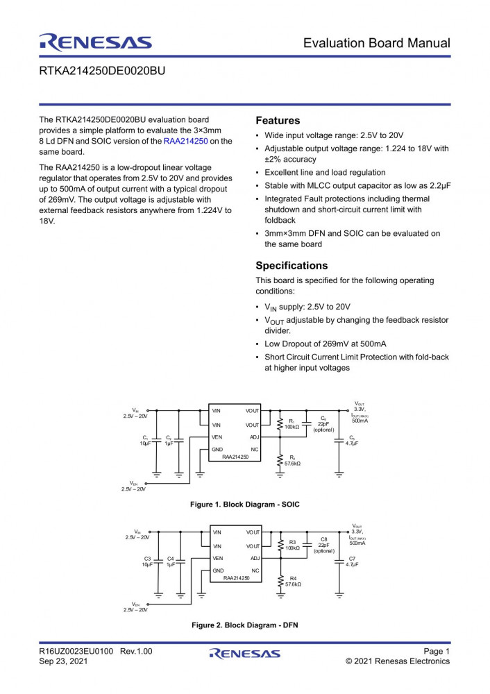 RTKA214250DE0020BU document page 1