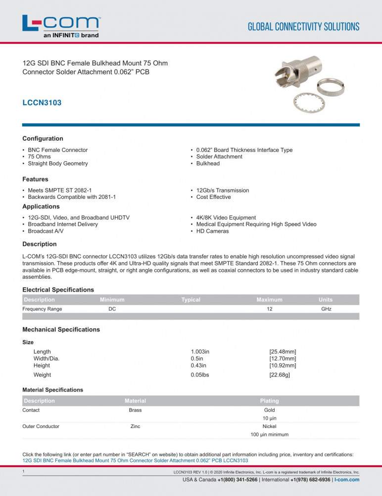 LCCN3103 technical document page 1