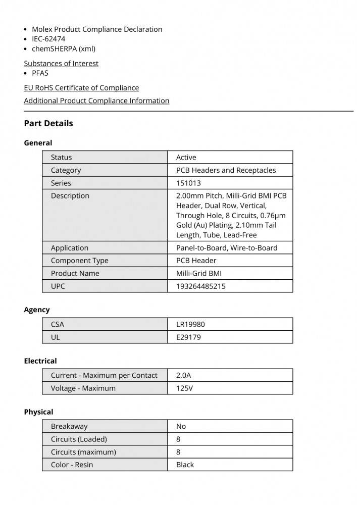 Molex Milli-Grid document page 2