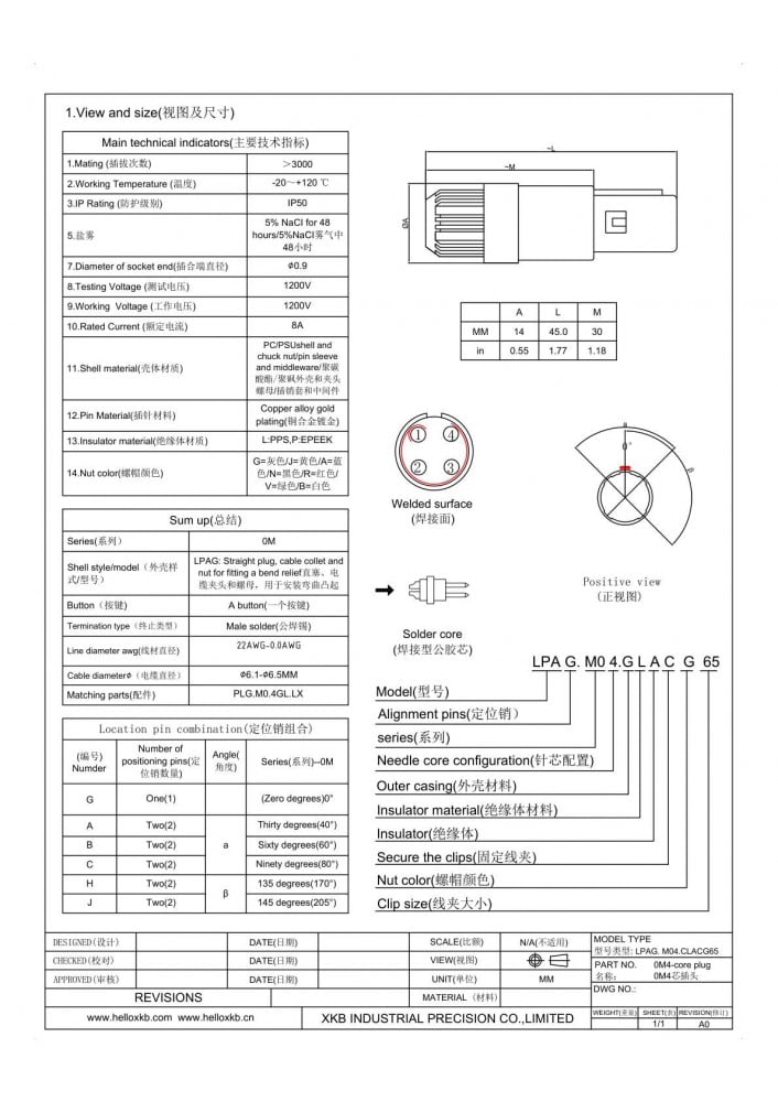 LPAG. M04.CLACG65 technical drawing