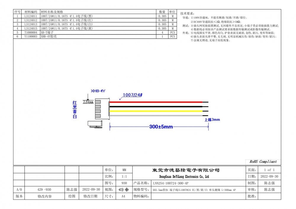 LNN254-100724-300-4P product drawing