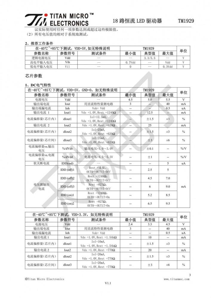 TM1929 datasheet page 3