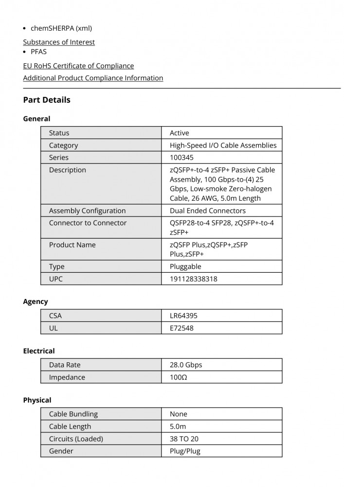 Molex product specification, page 2