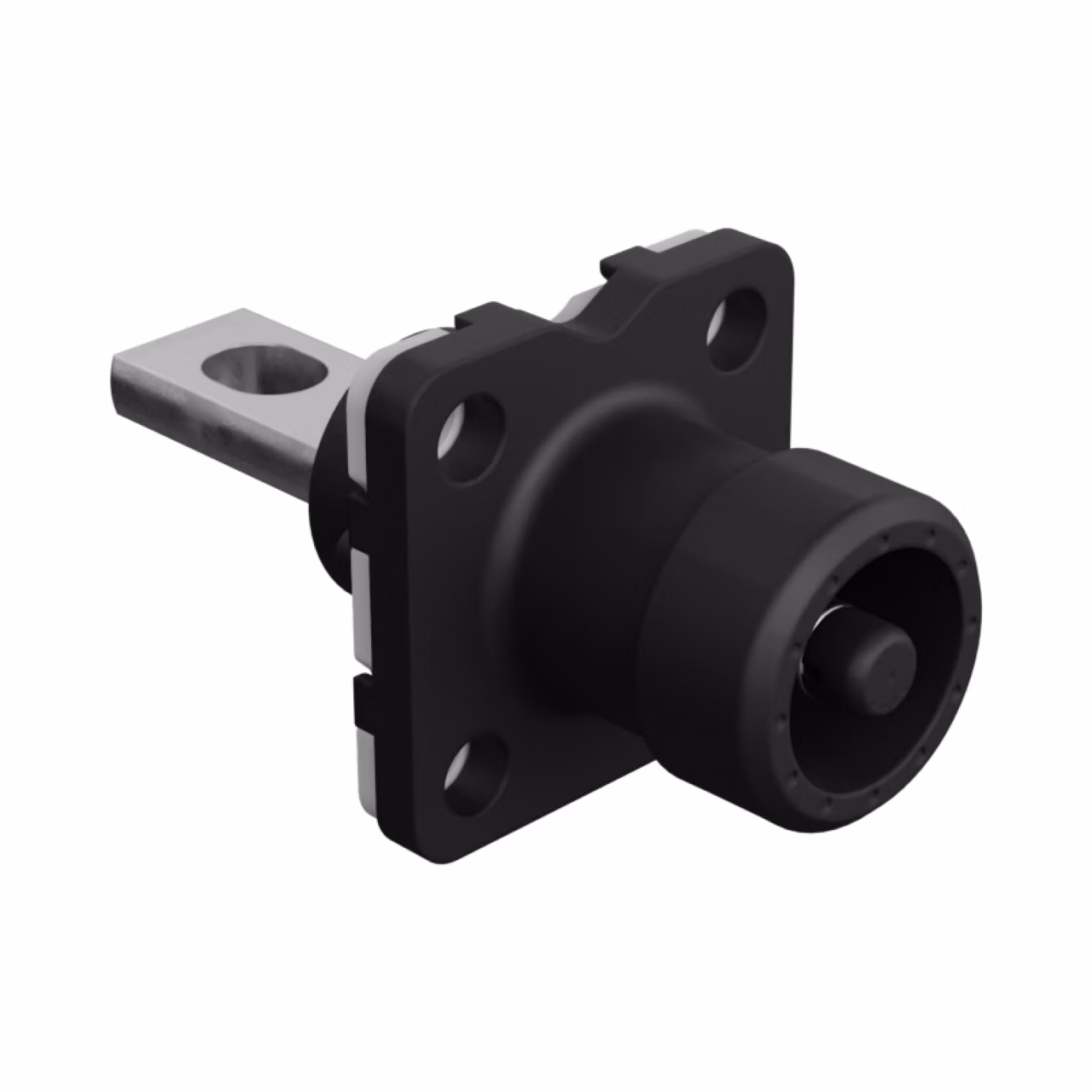SideWize 3.40mm, 1-circuit, Black Bulkhead Connector, Flat Blade, Tray for sale