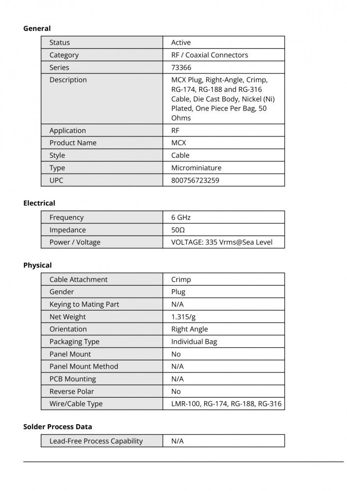 MOLEX product document image, page 2