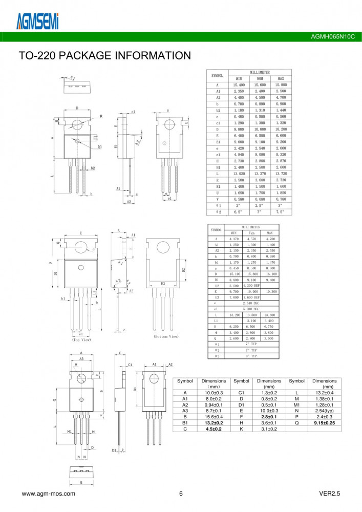 AGMH065N10C datasheet page 6