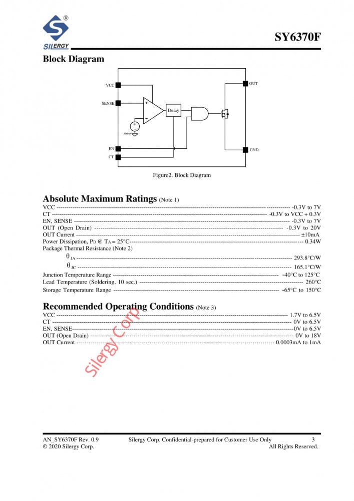 SY6370FDTC datasheet page 3