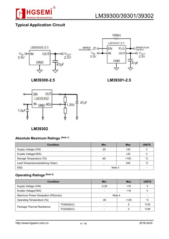LM39302S/TR datasheet page 4