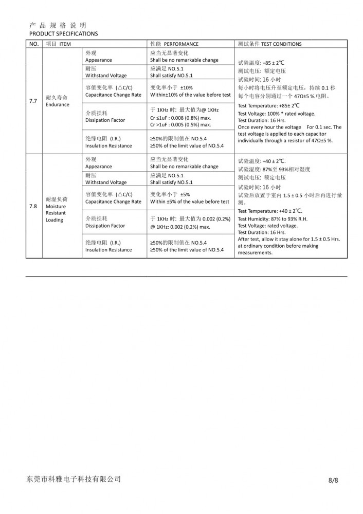 PS334J3C3001 specification page 8