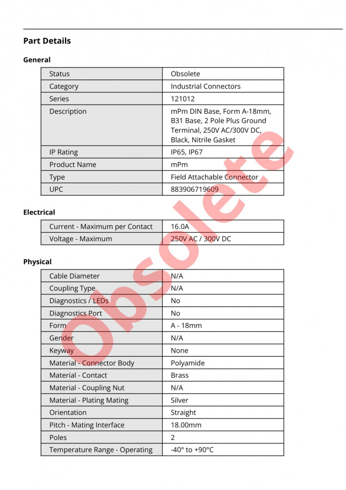 MOLEX B31 Series product drawing page 2