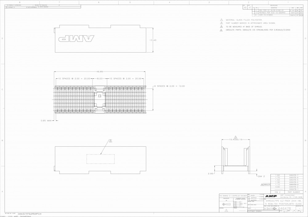 TE Connectivity 646478-4 technical drawing preview