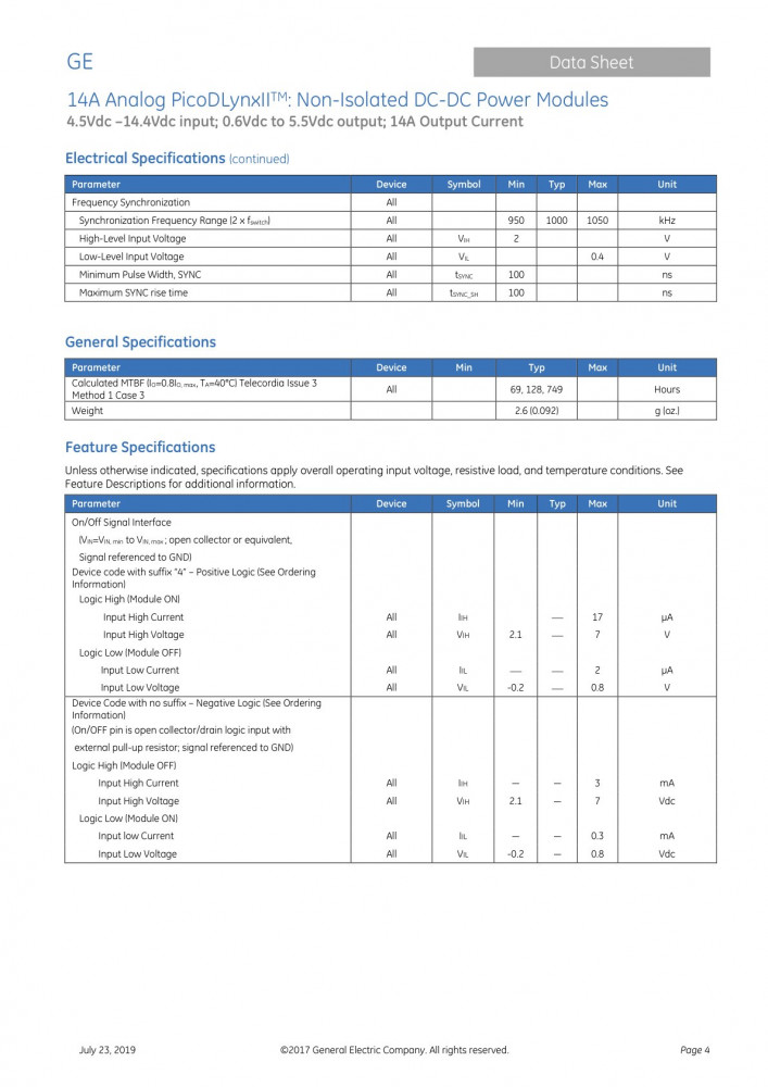 PKX014A0X43-SRZ datasheet page 4