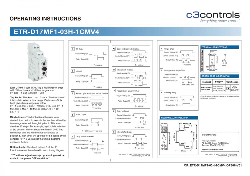 ETR-D17MF1-03H-1CMV4 product instruction document page