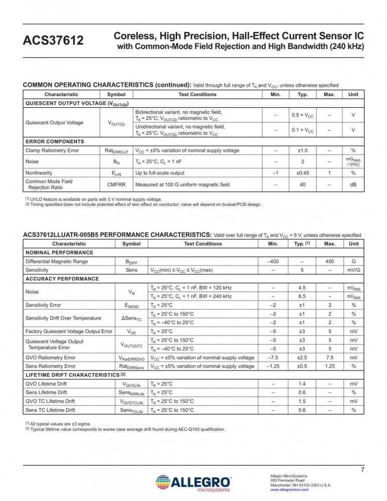 ACS37612 datasheet page 7