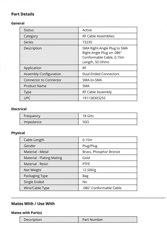 MOLEX 732309361 drawing preview, page 2