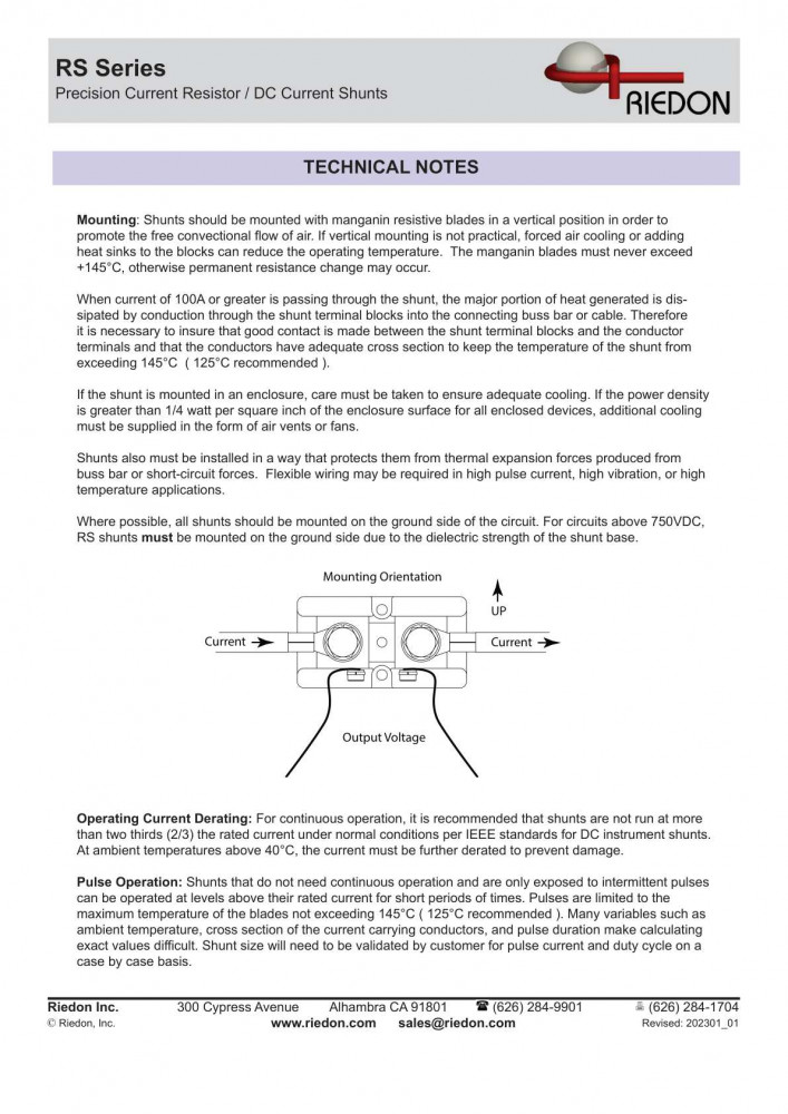 RSB-500-50 technical document page 4