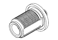 N Jack Bulkhead-to-SMA Jack, Between-Series Adapter, Tray, 50 Ohms