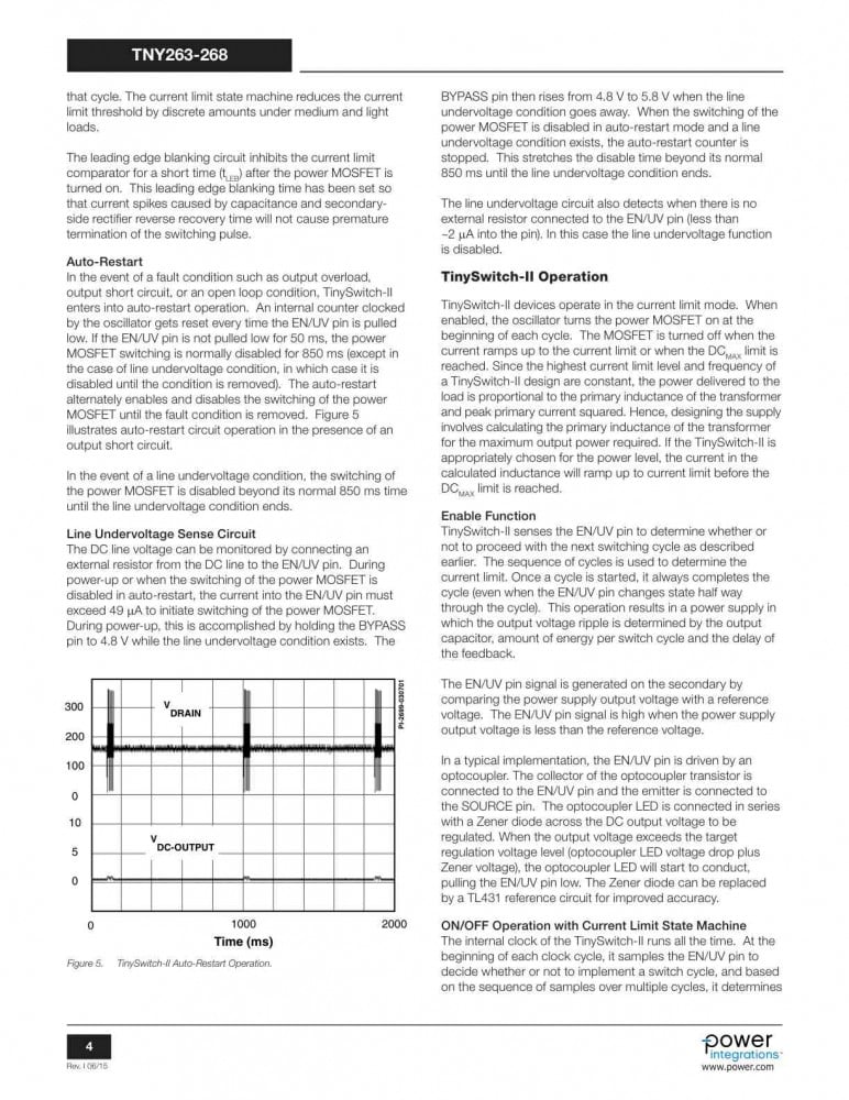 TinySwitch-II datasheet page 4