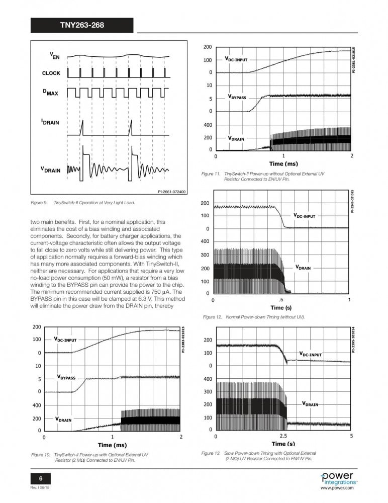 TinySwitch-II datasheet page 6
