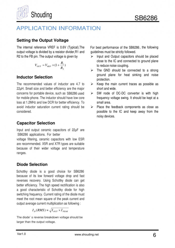 SB6286 datasheet page 6