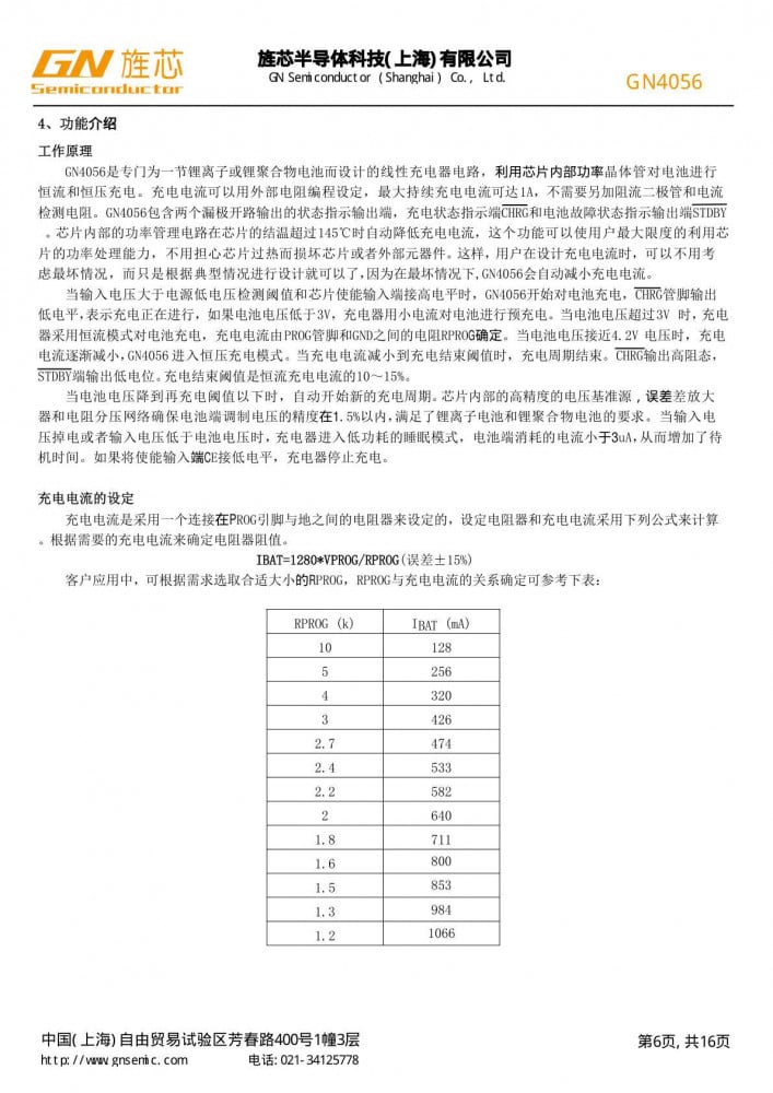 GN4056 datasheet page 6