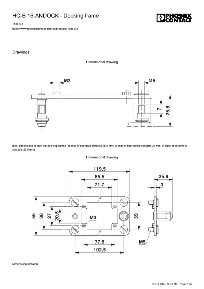 Phoenix Contact 1586138 product documentation page 3