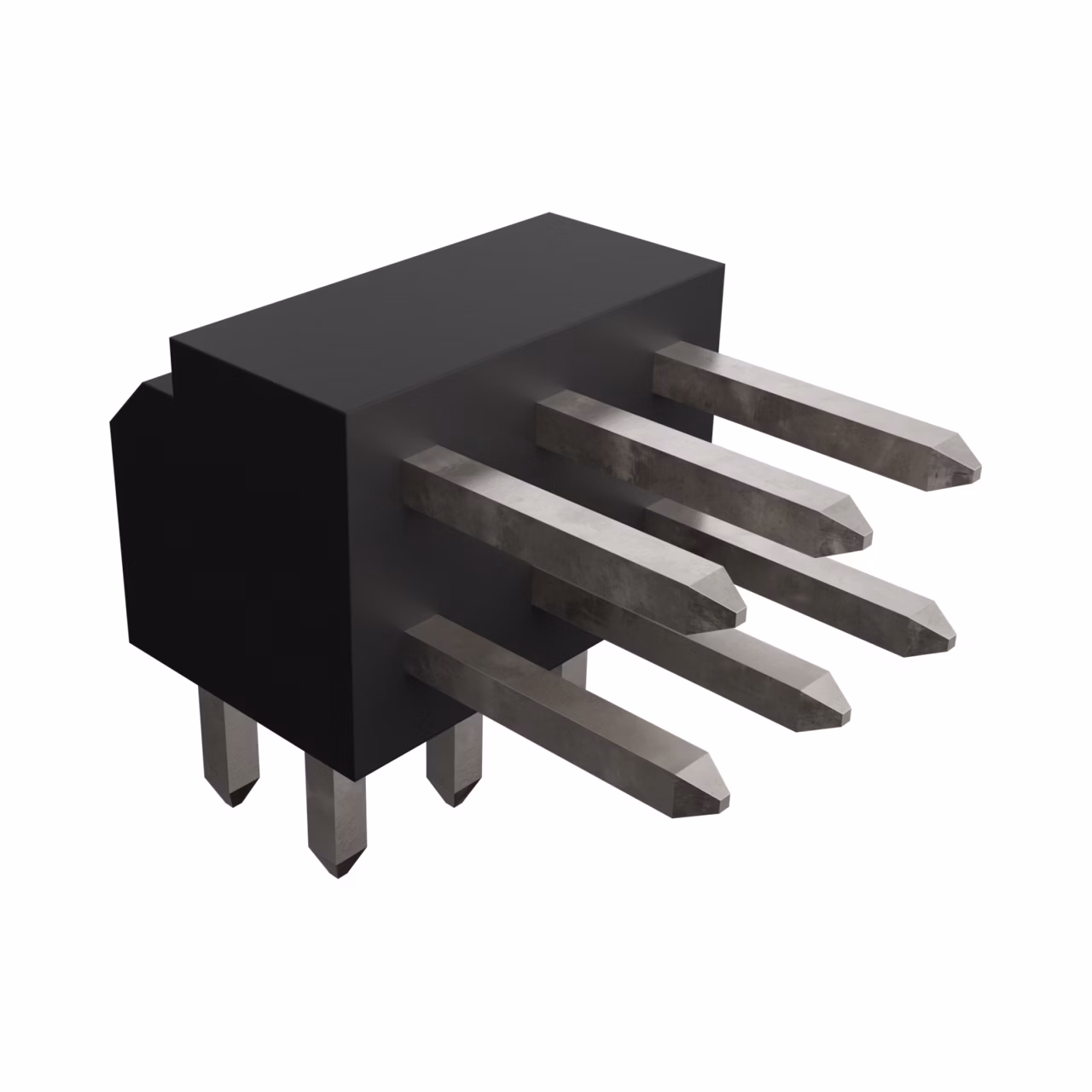 2.00mm Pitch Milli-Grid Header, Right-Angle, Through Hole, 6 Circuits, 0.38µm Gold (Au) Plating, Mating Pin Length 4.00mm, Tail Length 2.60mm, Tray, Lead-Free