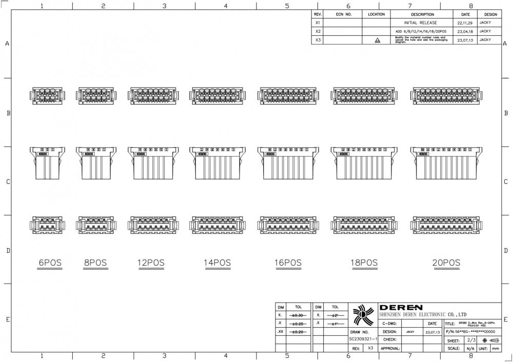 DEREN connector drawing page 2