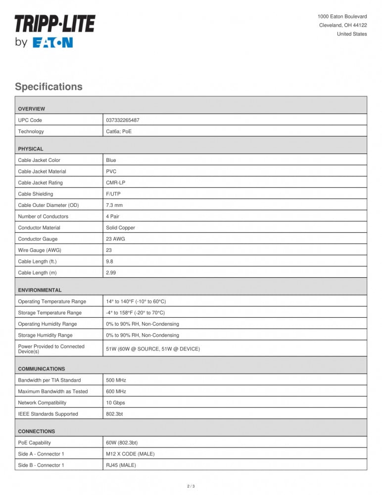 NM12-6A2-03M-BL technical document page 2