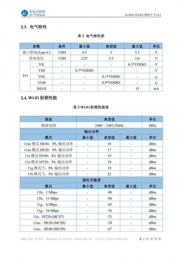 Ai-M62-32S-Kit specification page 7