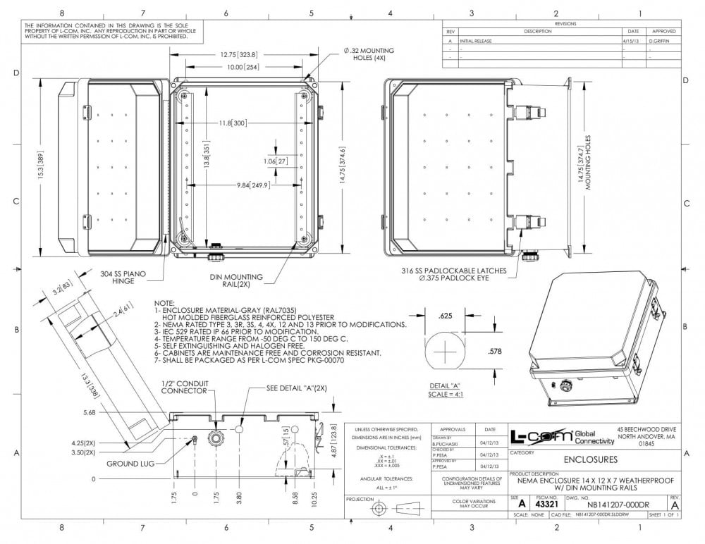 NB141207-000DR technical document page