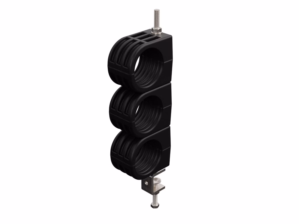 Single Side, 2-Hole, Feeder Clamp for 7/8