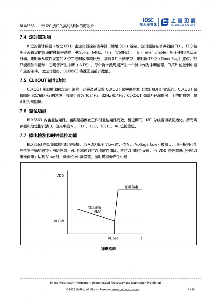 BLX8563 datasheet page 7