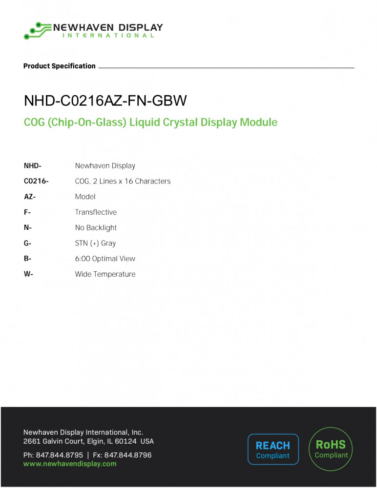 NHD-C0216AZ-FN-GBW document page 1